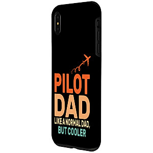 iPhone XS Max Funny Pilot Art For Dad Pilot Aviation Airplane Humor Pilot Case