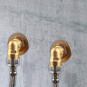 KWODE Commercial Faucet Installation Kit, Wall Mounting Installation Kit for Wall Mount Commercial Kitchen Sink Faucet Backsplash Mount Set on Stainless Compartment Prep & Utility Sink