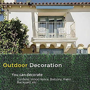 HWT 12 Pcs 20"X20"Grass Wall, Greenery Backdrop, Grass Wall Panels, Hedge Wall UV-Protected Green Wall Decor Boxwood Panels Indoor & Outdoor Event Backyard Decor