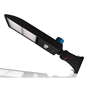 RuggedGrade 42,000 Lumen - 300 watt NextGen III LED Shoebox Lights - Dimmable - with Photocell -ARM Mount