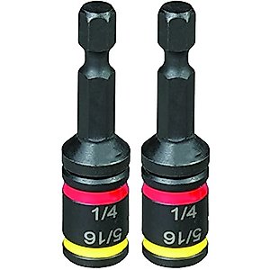Malco MSHC 1/4 & 5/16 Reversible Hex Chuck Driver, 2 pack