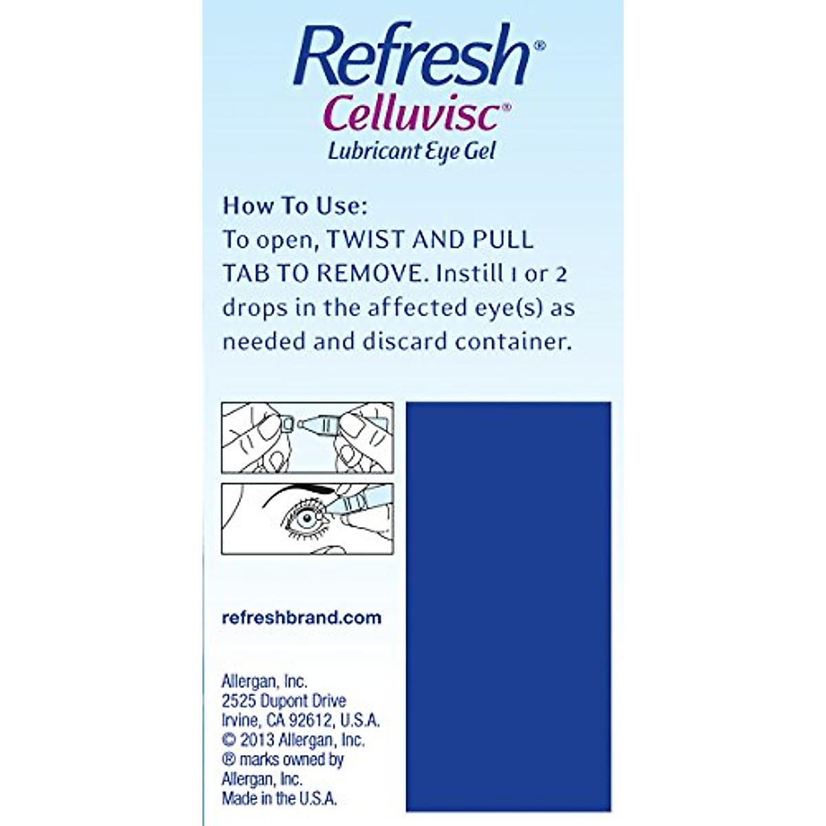 Refresh Celluvisc Lubricant Eye Gel Drops, Single-Use Containers, 30 Count (Pack of 1)