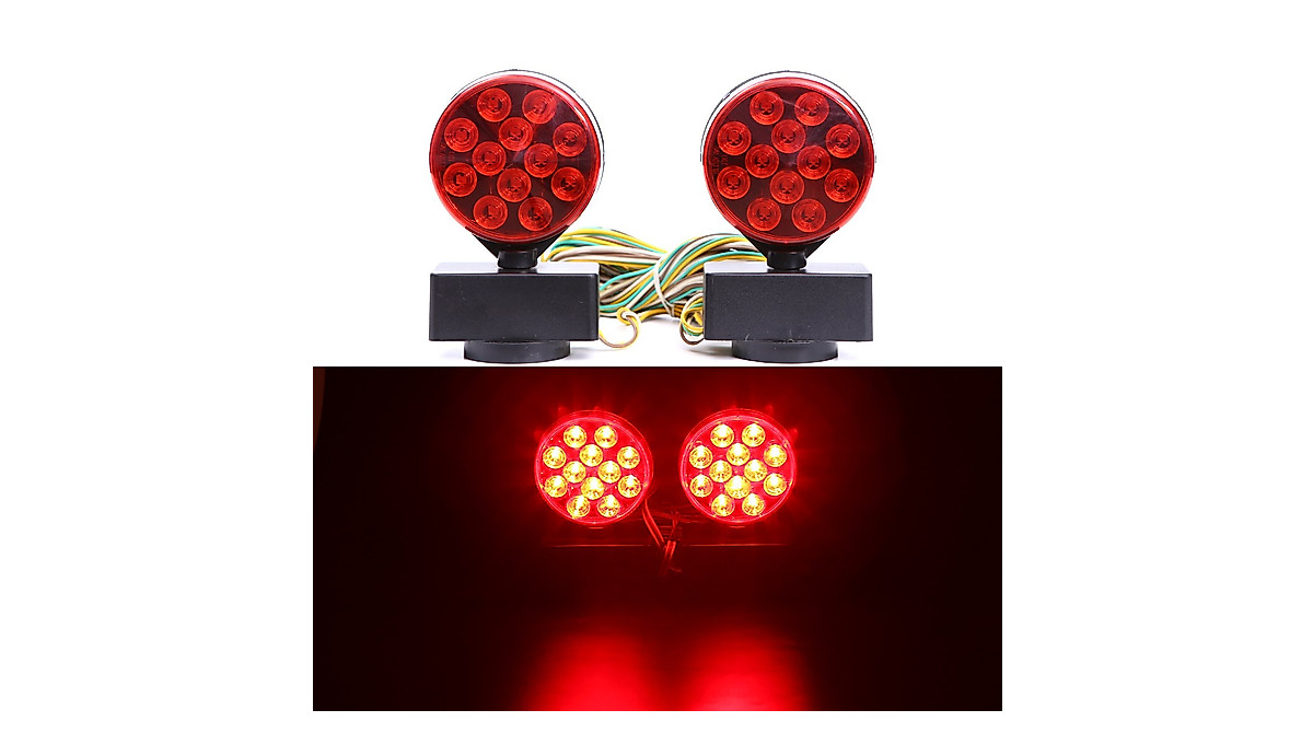 CZC AUTO 12V LED Magnetic Towing Light Kit for Trailers & RVs
