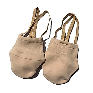 SSZYace Half Toe Shoe Knitted Cotton Ballet Shoes/Ballet Slippers for Rhythmic Gymnastic Competition Women/Toddler/Kids(S)