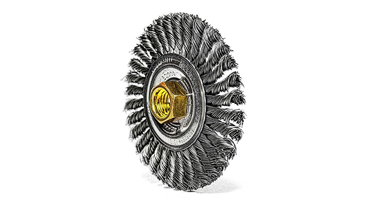 Weiler 13131 Roughneck Max 4" Stringer Bead Wheel for Weld Cleaning