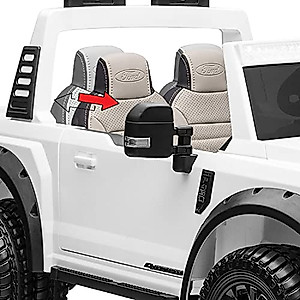 Moderno Kids Ford F450 2 (Two) Seater 24V Power Children Ride-On Car Truck with R/C Parental Remote Control + EVA Foam Rubber Wheels + Leather Seat + Bluetooth MP3 FM Radio Music Player + LED Lights