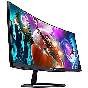 Sceptre Curved 30" 21:9 Gaming LED Monitor 2560x1080p UltraWide Ultra Slim HDMI DisplayPort Up to 85Hz MPRT 1ms FPS-RTS Build-in Speakers, Machine Blue (C305W-2560UN)
