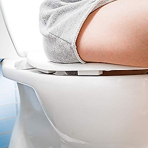 Bidet Toilet Seat Bumpers by JP Bathroom (Pack of 4) - 5cm x 2cm Super Sticky Rubber Toilet Seat Bumpers - 2 Height Sizes - Toilet Bumpers To Raise Toilet Seat For Bidet Fitting - Bidet Seat Bumpers