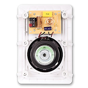 Acoustic Audio by Goldwood IW-191 in Wall Speaker Pair 2 Way Home Theater Surround Sound Speakers,White,5.25-Inch