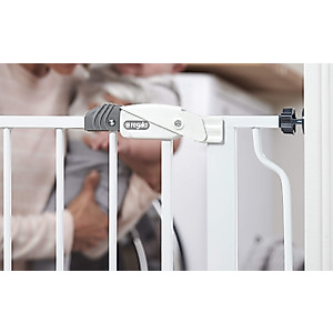 Regalo Easy Step 49-Inch Extra Wide Baby Gate, Includes 4-Inch and 12-Inch Extension Kit, Pressure Mount Kit and 4 Pack of Wall Mount Kit, 4 Count (Pack of 1)