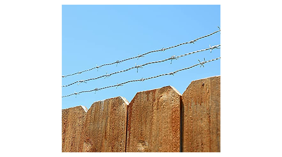 Barbed Wire Roll - Razor Barbed Wire Fence for Outdoor, Repellent and ...