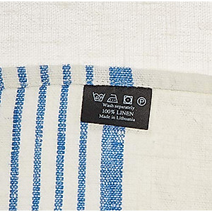 LinenMe Tuscany Hand and Guest Towels, 18" x 28", Off White/Blue