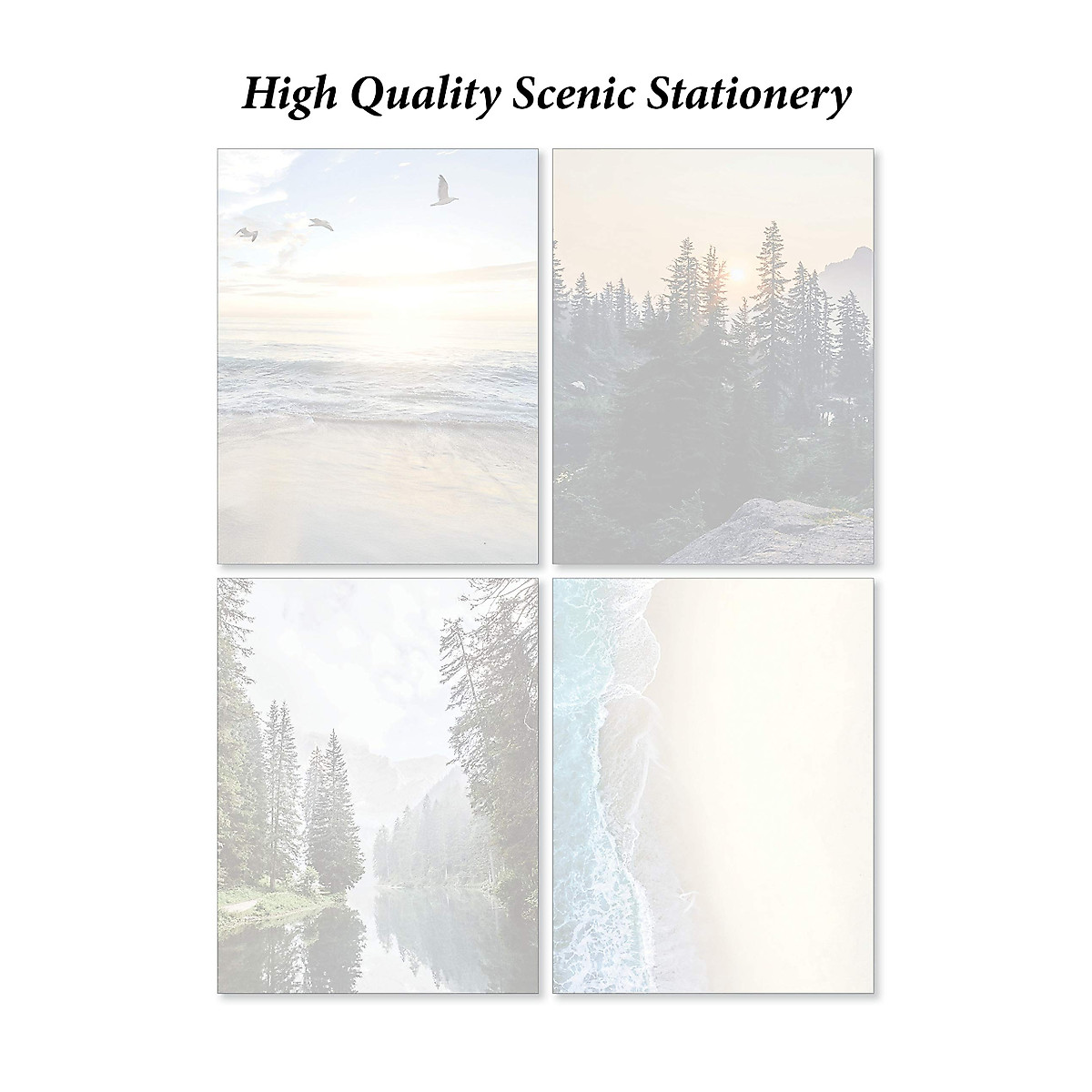 Scenic Nature Stationery - Pack of 48