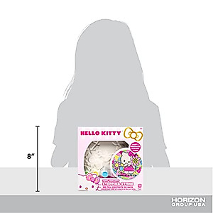 Sanrio Hello Kitty Paint Your Own Stepping Stone, Includes 7” 6 Paints & 1 Paintbrush, Cute Gifts for Kids Teens Girls Adults