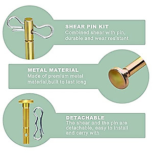 KINBOM 10pcs 1.8x0.5x0.2inch Shear Pins for Snowblower and 10pcs Cotter Pins Replacement Parts for 738-04124 & 714-04040 Snowblowers for MTDs Yard Machines Lawn Tractors