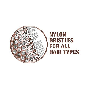 Conair Ceramic Round Brush for Blow-Drying, Thermal Ceramic Brush for Smoothing and Waves, Packaging May Vary, 1 Count