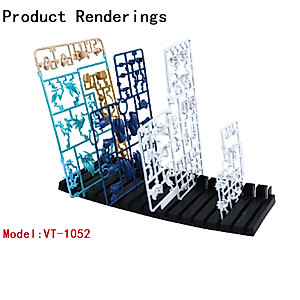 volunt Plastic Parts Shelf,Model Shelf,Placing Rack,Plastic Tool Drawer Storage Container Storage Box, Suitable for Gundam DIY Model Making Accessories of Model Action Figures (VT-1054)