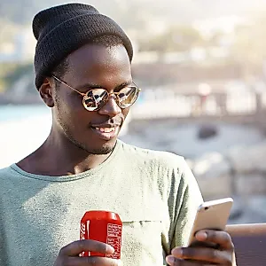 Can Covers that Look Like Soda, Silicone Sleeves for Cans, Can Wraps, Fits All 12FL OZ 355ml (Red - 2 Pack)