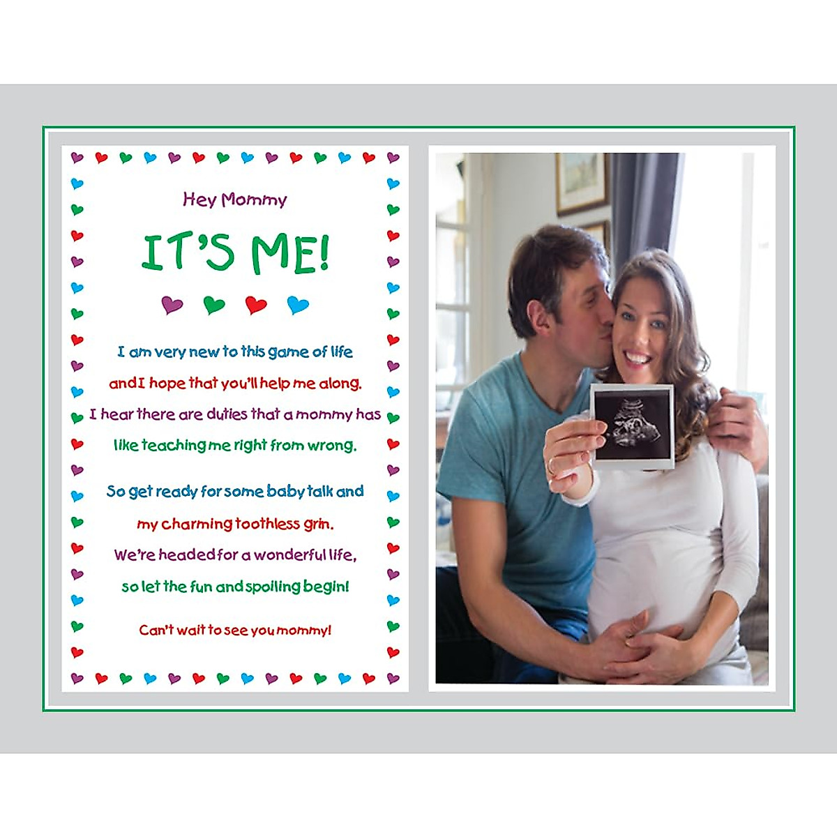 It's Me - Sweet Mommy Poem Mother to be from Baby, 8x10 Inch Custom Print