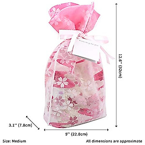 GiftMate 60pc Non-Woven and Polka Dots Drawstring Gift Bag Set (30 Gift Bags and 30 Gift Tags)