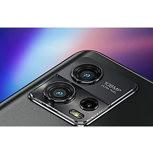 Motorola Moto G72 4G LTE 128GB + 6GB Unlocked Global (ONLY Tmobile/Metro/Mint/Tello USA Market) NFC 108MP Triple Camera + (Fast Car Charger Bundle) (Black)