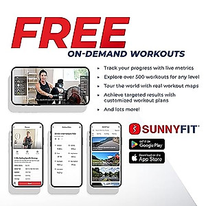 Sunny Health & Fitness Smart Compact Magnetic Rowing Machine with Exclusive SunnyFit® App Enhanced Bluetooth Connectivity – SF-RW521020