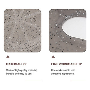 Angoily Sink Cutting Board Chopping Block Fruit Chopping Board Plastic Round Cutting Board Marble Imitation Cutting Board for Restaurant Kitchen Over Sink Cutting Board