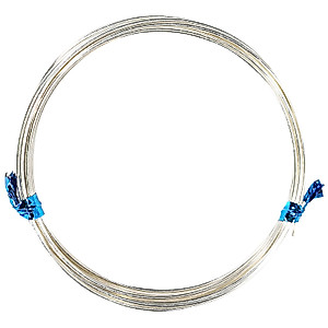 18 Gauge/1.0 mm, 5 FT Half Hard 925 Sterling Silver Wire, Round Making Jewelry Wire, Memory Wire