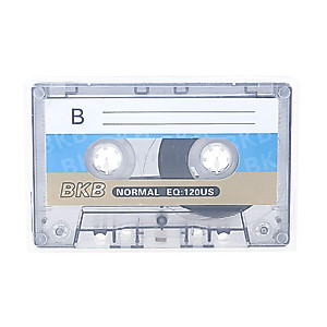 Sara-u 2Pcs Empty Cassette Tape 60 Minutes Standard Cassette Blank Tape Player Empty Magnetic Audio Tape Recording for Speech Music Recording MP3 /DVD
