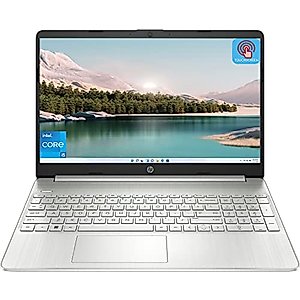 HP 15.6’’ Touchscreen Laptop, 11th Gen Intel Core i5-1135G7 Processor, 16GB RAM, 512GB SSD, 15.6” HD Touch Display, Intel Iris Xe Graphics, Wi-Fi, Webcam, Windows 11 Home in S Mode, Natural Silver