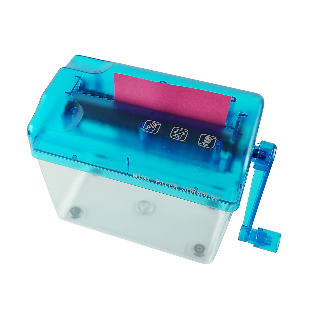 HOME-X Hand Crank Paper Document Shredder, Office and Teaching Supplies