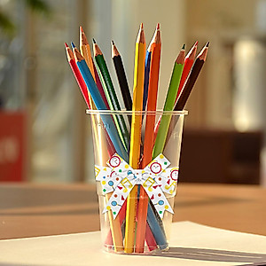 9 Rolls 27 Yards Back to School Ribbons, Welcome Back Grosgrain Ribbons Red Blue Yellow Plaid Ribbons School Rock Ribbons School Bus 3/8" Gift Wrapping Ribbons for Teacher Kindergarten Party Supply