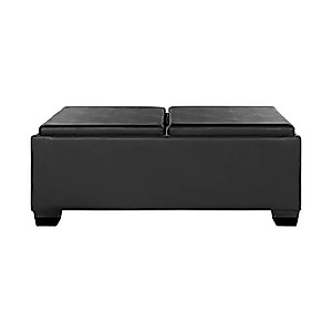 Lexicon Calero Storage Cocktail Ottoman, Espresso