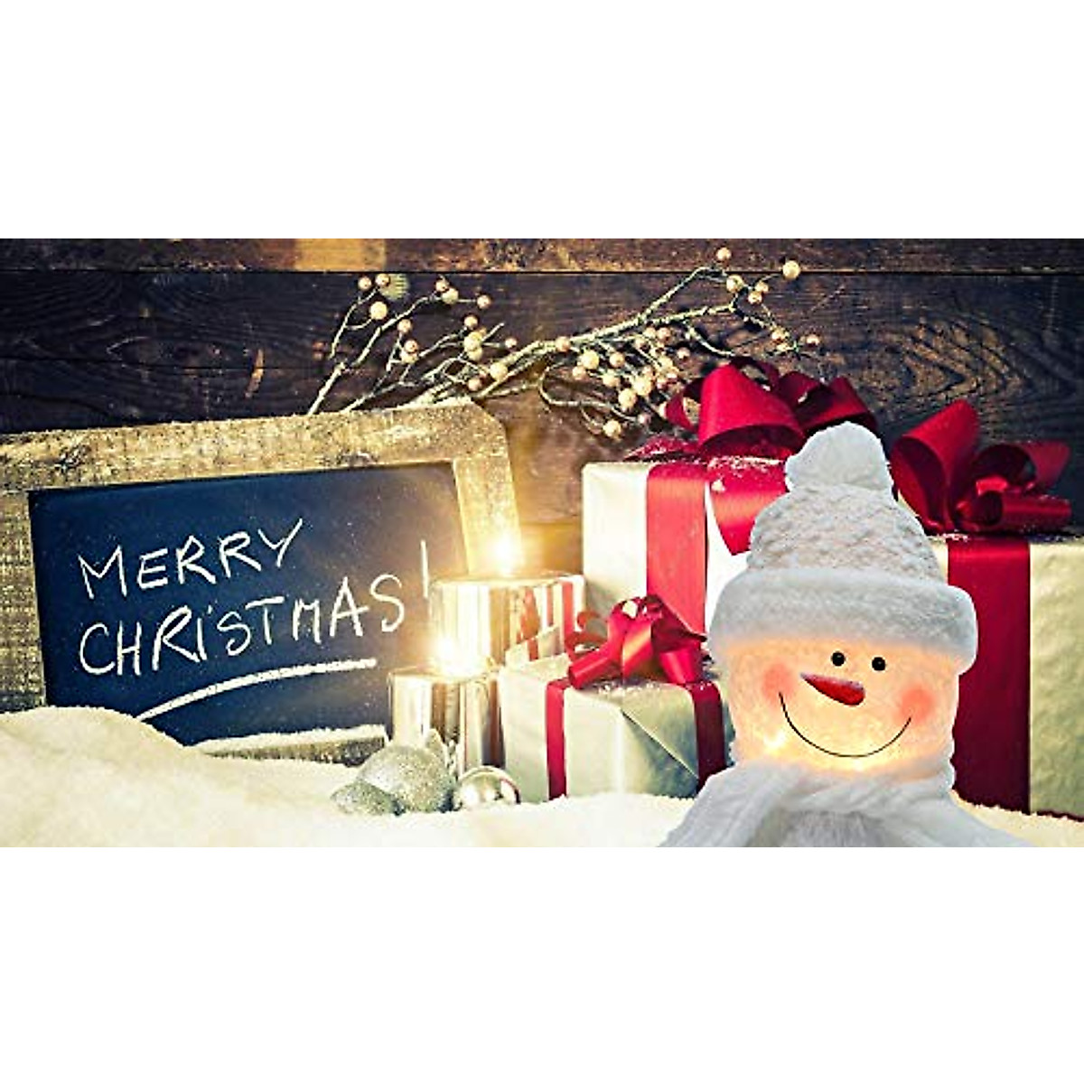 HutHomery Lighted Christmas Snowman Lamp, Electric Glass Snowman Ball Night Lights with Santa Claus Hat for Xmas Holidays Home Décor