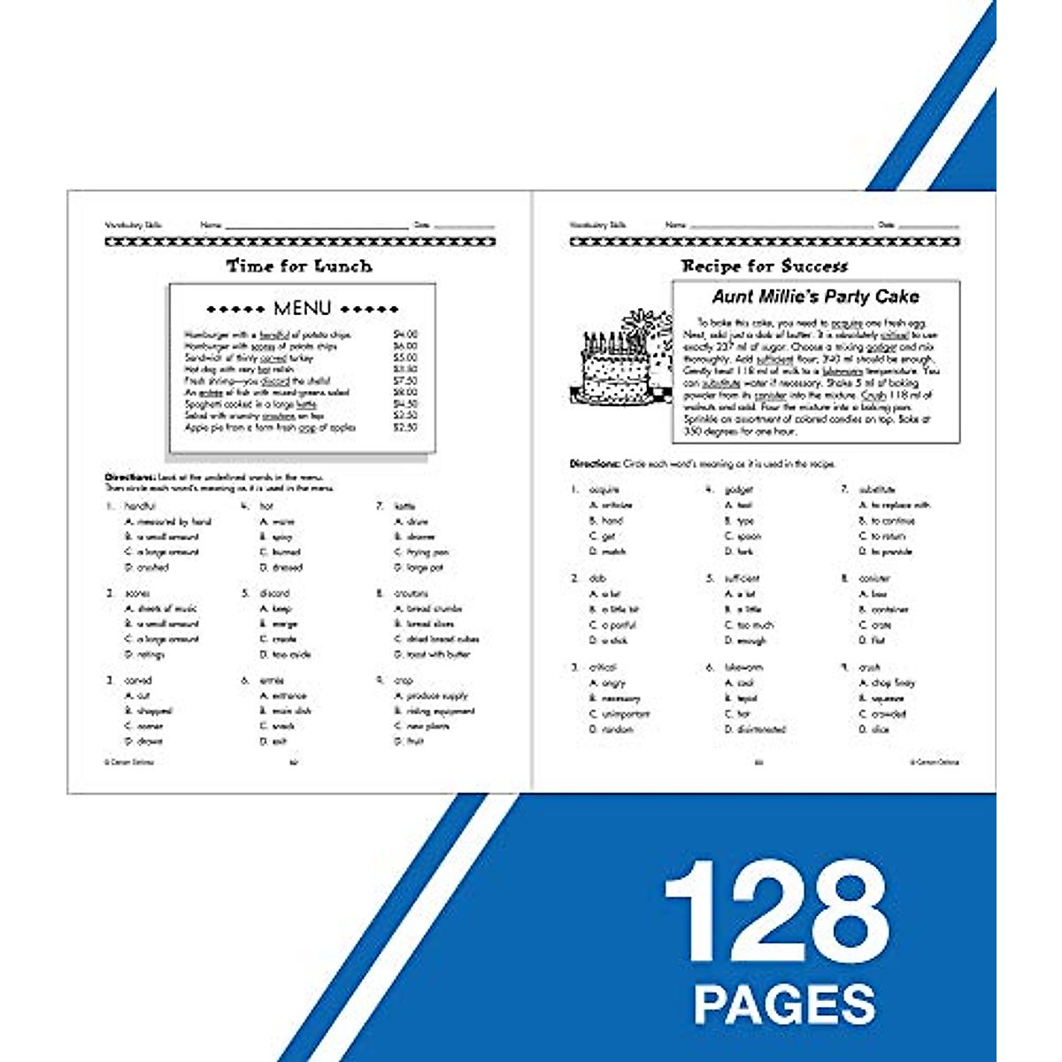 Carson Dellosa The 100+ Series: Reading Comprehension Workbook?Grades 7-8 Language Arts Learning, Fiction, Nonfiction, Poetry Passages With Closed- and Open-Ended Questions (128 pgs)