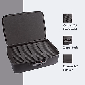 Card Titan Pro One Touch Card Holder with Zipper Lock - Trading Card Storage Box Fits 60 One Touch Magnetic Cases - Compatible with Project 2020 and Project 70 Sets - Great Trading Card Case