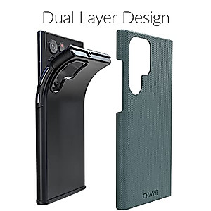 Crave Dual Guard for Samsung Galaxy S22 Ultra Case, Shockproof Protection Dual Layer Case for Samsung Galaxy S22 Ultra, S22 Ultra 5G - Forest Green