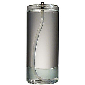 Firefly Dripless 6-Inch Refillable Glass Pillar Candle - Memory, Unity, Prayer and Window Candle Without The Wax Mess - Use Alone, in a Candle Holder or Lantern - for use in The Interior of Your Home