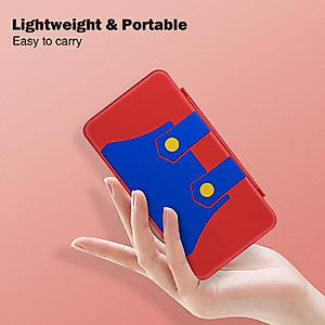 KENOBEE 24 Game Card Case Compatible with Nintendo Switch/Switch Lite/Switch OLED 2021, 24 Slot Storage Holder for SD Card&Switch Game Card, Slim Portable Storage Cartridge Box for Travel Carrying