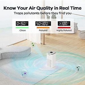 Welov P200S Air Purifiers for Home Large Room with An Extra H13 True HEPA Filter Bundle