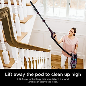 Shark LA702 Rotator Pet Lift-Away ADV Upright Vacuum with DuoClean PowerFins HairPro & Odor Neutralizer Technology, Wine Purple