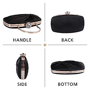 Tarpul Evening Clutch Bags For Women Wedding Purse Valentine day gift With Shiny Rhinestones 4 In 1 Style