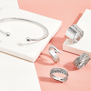 Silpada 'Along the Line' Sterling Silver Diamond Ring, Size 9, Size 9