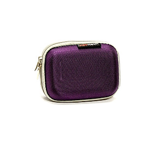 Navitech Purple Hard Protective Earphone/Headphone Case Compatible With Bose SoundSport Wireless Headphones