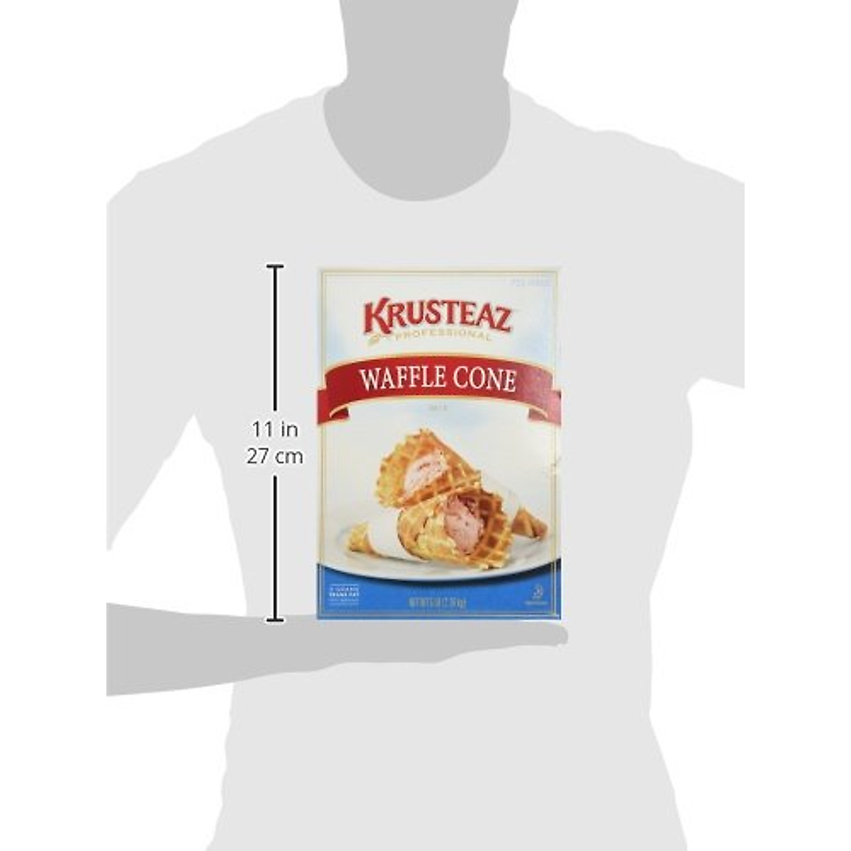 Krusteaz WAFFLE CONE Mix 5lb (2 Bags) Restaurant Quality