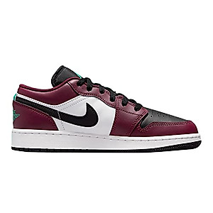 Jordan Boy's Air Jordan 1 Low SE (Big Kid) Dark Beetroot/Black/Roma Green/White 4 Big Kid M