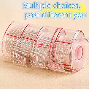 sheng'hang 200pair (400pcs) Non Sticky By a Box Makeup Breathable Lace Eyelid Tape - Big Eye Decoration Invisible Double Fold Eyelid Shadow Sticker Perfect for Hooded Droopy Uneven Mono-eyelids (B)