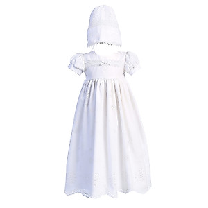 Baby Girl Baptism Dress Christening for Baby Girl White Baptismal Gown Vestido de Bautizo para Niña Bebe 3 Months