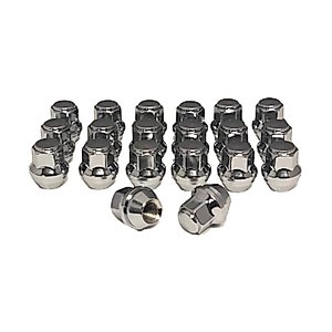 Eisen 14x1.5 One-Piece Chrome OEM Factory Style Replacement Lug Nuts for 2015-2020 Ford Mustang Edge Stock Wheels
