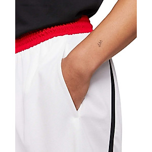 Nike HBR Men's Basketball Shorts (Medium, White/Black)